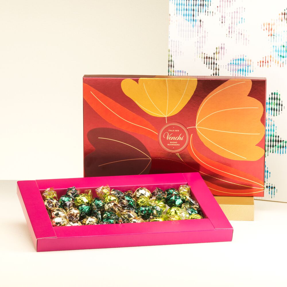 Autumn gift box with assorted Pearl chocolates 230 g - Venchi