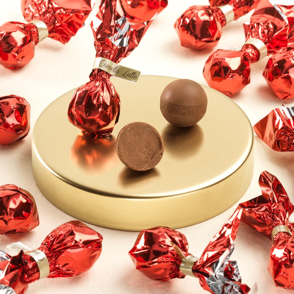 Red Milk Mousse Xmas Comets chocolates 1 kg - Venchi