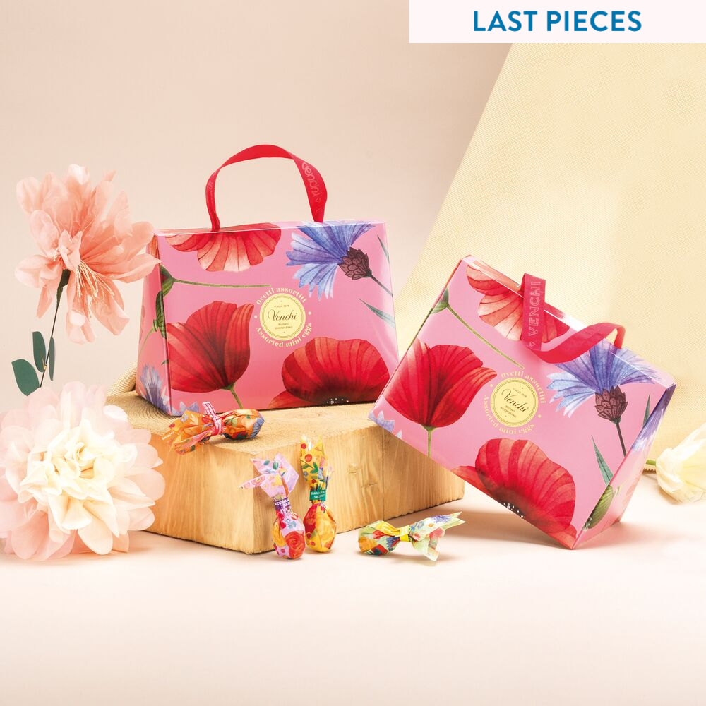 Sachet cadeau Coquelicots avec œufs en chocolat 200 g - Venchi