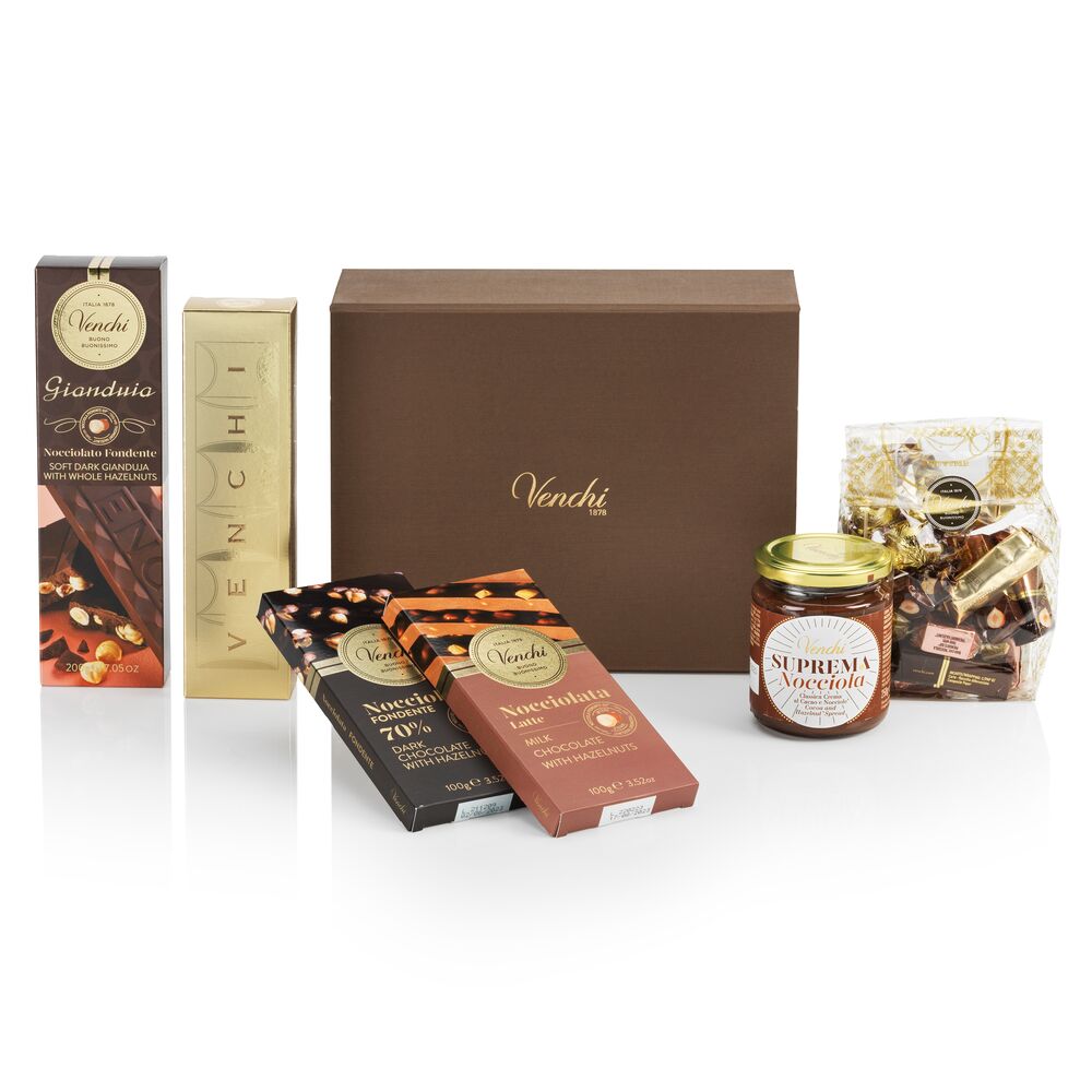 Kit di degustazione cioccolato con nocciole, 1090 g - Venchi