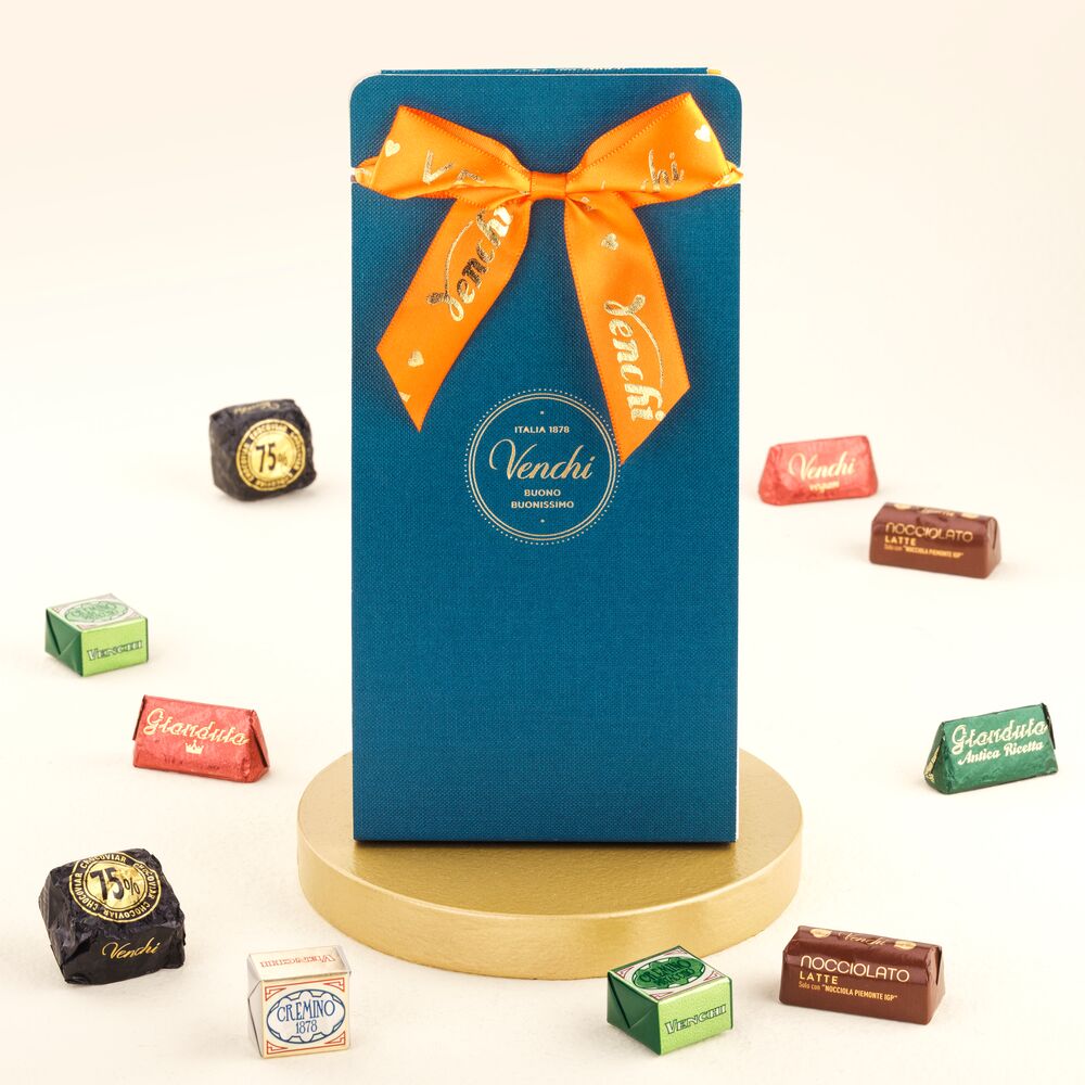 Murrine sleeve with assorted chocolates 414 g - Venchi