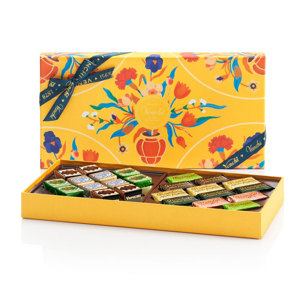 Confezione Barocco con Gianduiotti e Cremini 235 g - Venchi