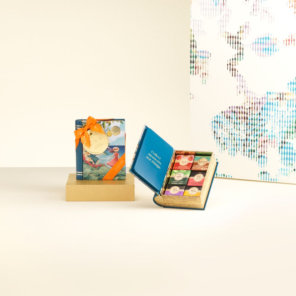 Italy mini book with Granblend chocolates 125 g - Venchi