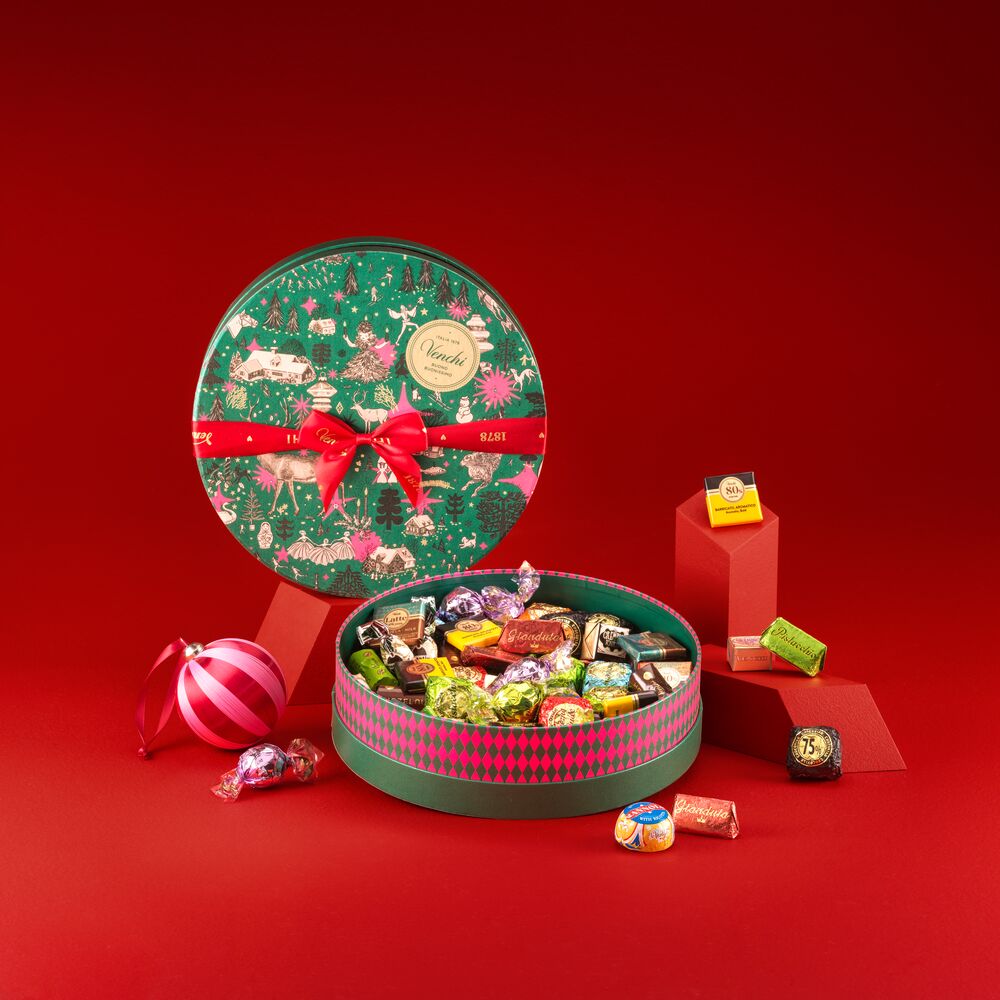 Christmas gift hamper: assorted chocolates, 704 g - Venchi