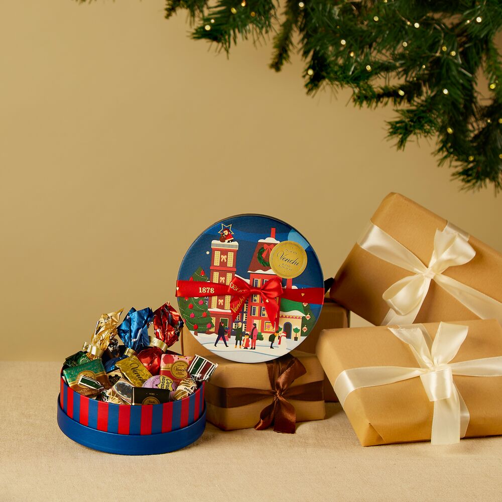 Christmas gift hamper with assorted chocolates 126 g - Venchi