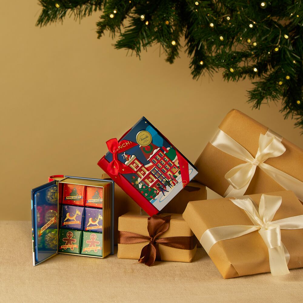 Christmas Mini Book with Granblend chocolates 126 g - Venchi