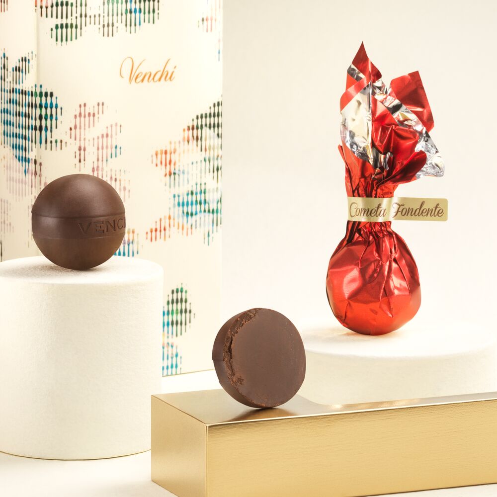 Comète rouge chocolat noir 100 g - Venchi