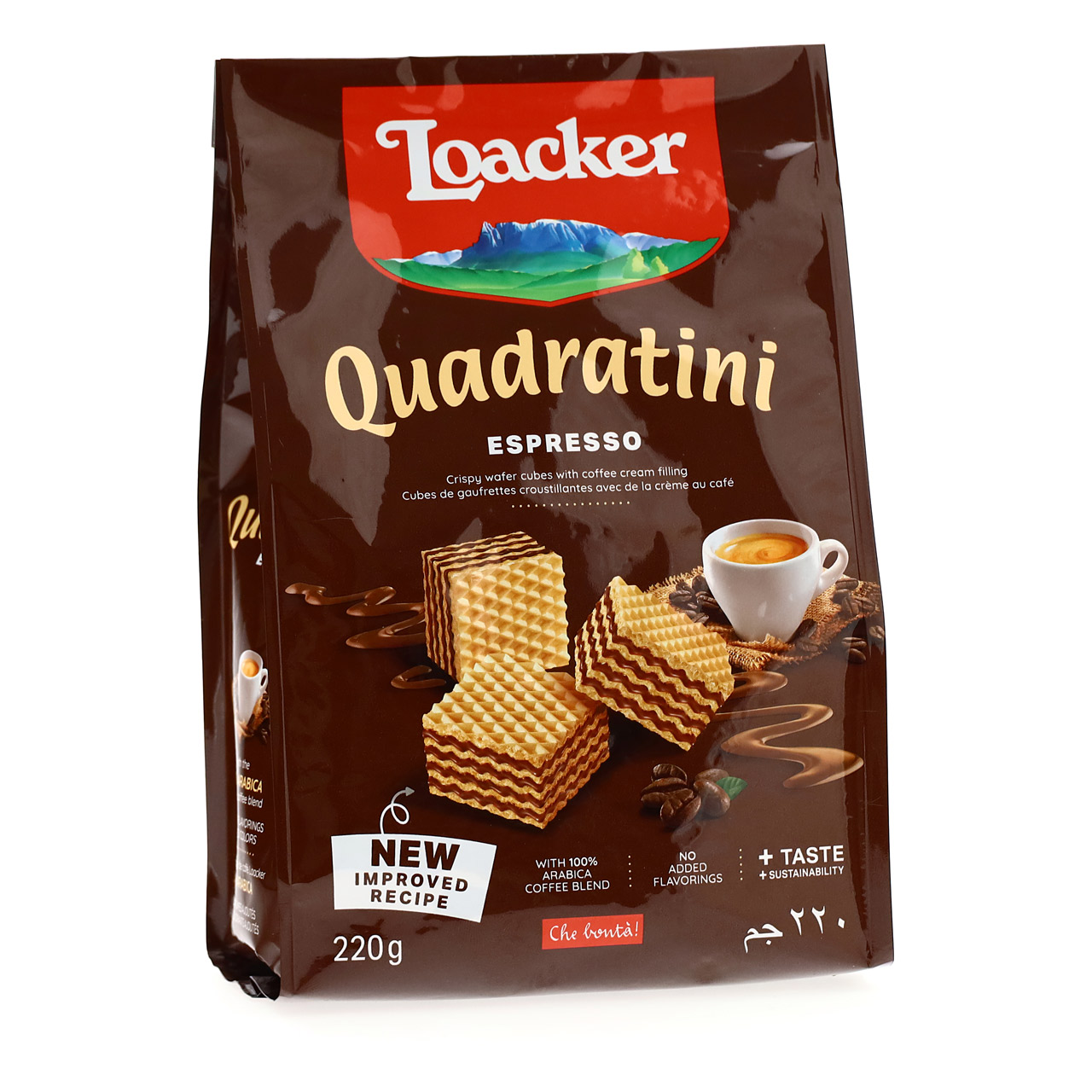 Quadratini Espresso 220g | Loacker