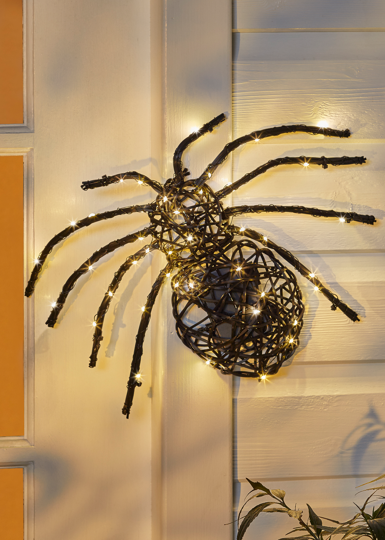 Plastic Rattan Spider LED Light 36cm | Dobbies Garden Centres