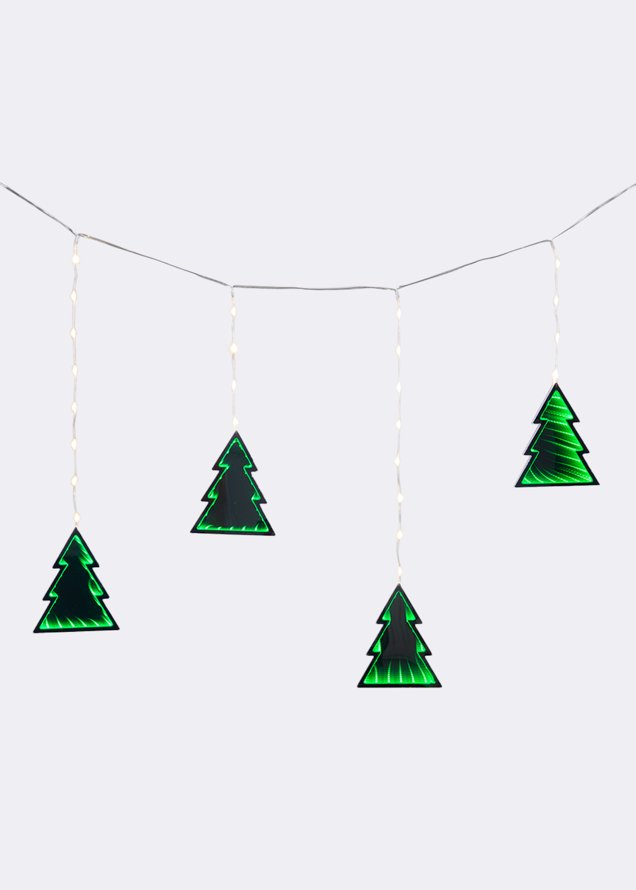 Christmas Tree Infinity Mirror Icicle String Lights | Dobbies Garden ...