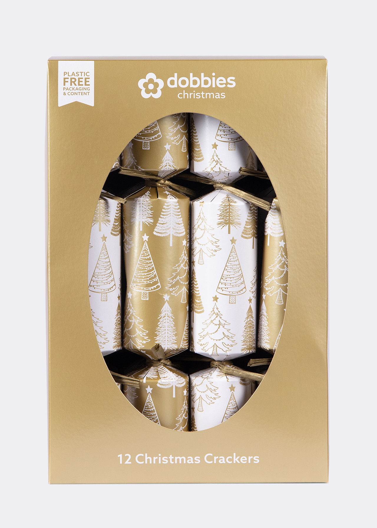 Dobbies Pack of 12 Golden Trees Crackers | Dobbies Garden Centres