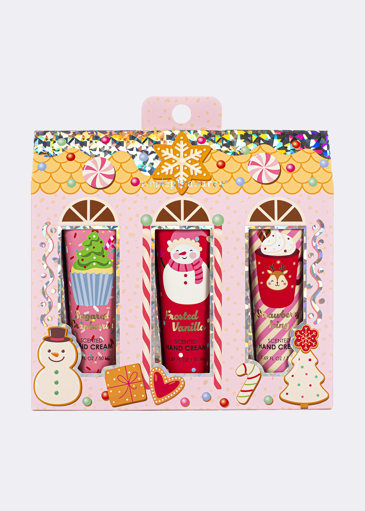 Festive Hand Cream Trio Gift Set Pink 50ml | Dobbies Garden Centres