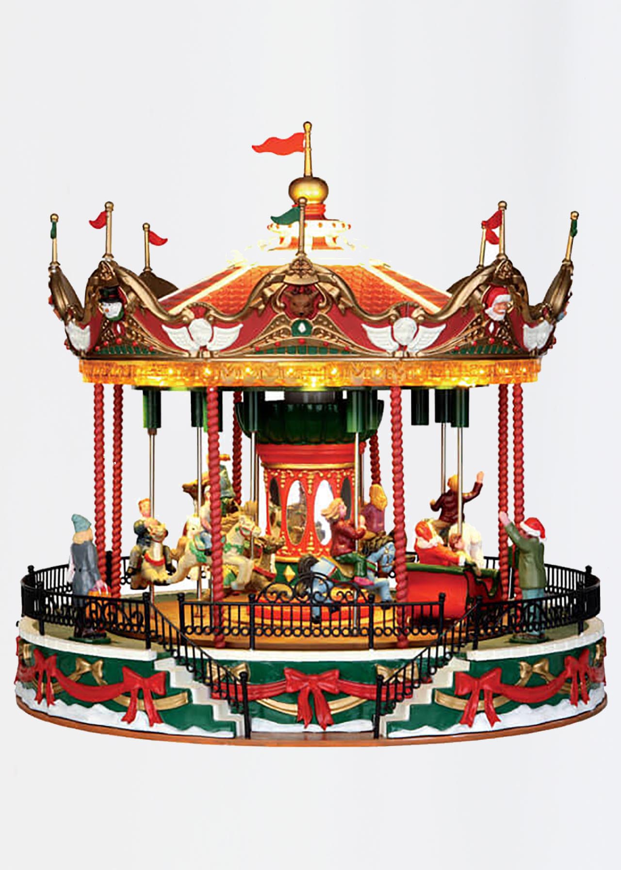 Lemax Santa Carousel Animated Model | Dobbies Garden Centres