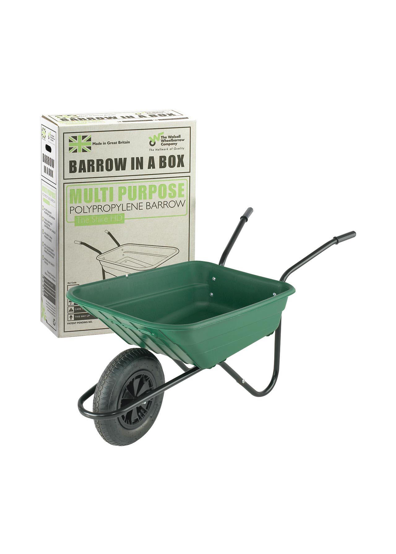 Green Barrow Walsall Wheelbarrow 90L | Dobbies Garden Centres