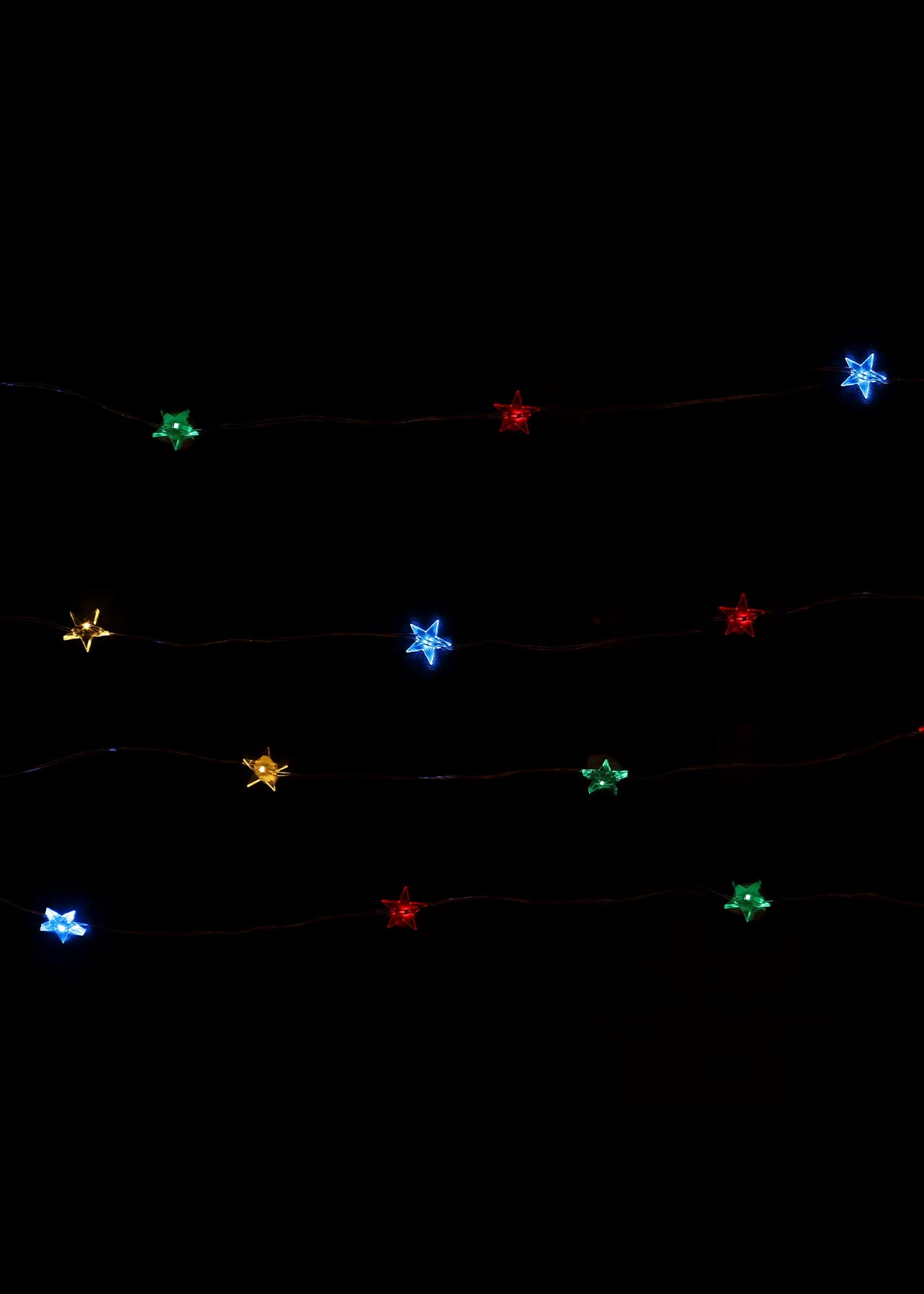 40 LED Multicolour Star Wire Lights 4m | Dobbies Garden Centres