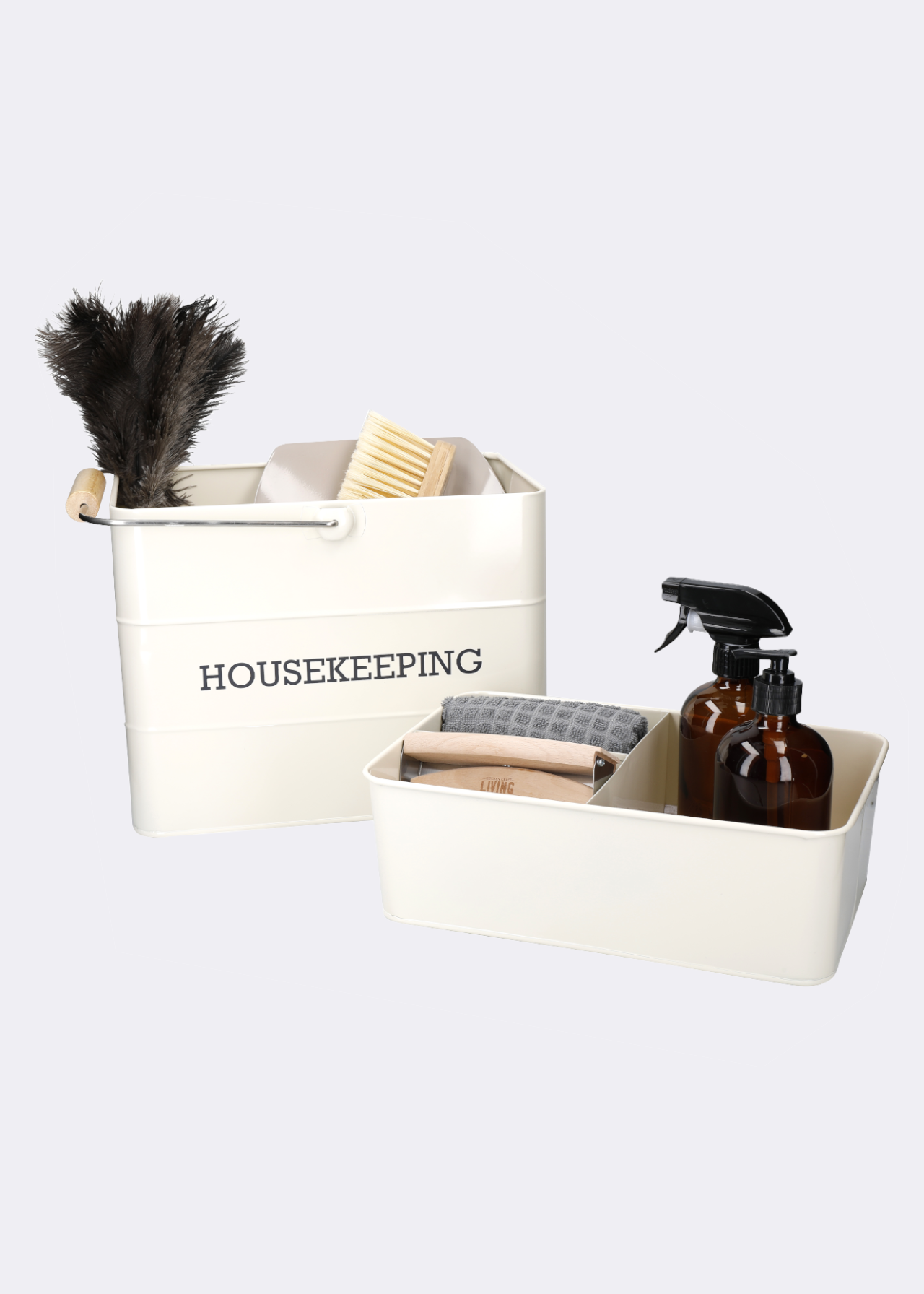 Living Nostalgia Housekeeping Box Cream | Dobbies Garden Centres
