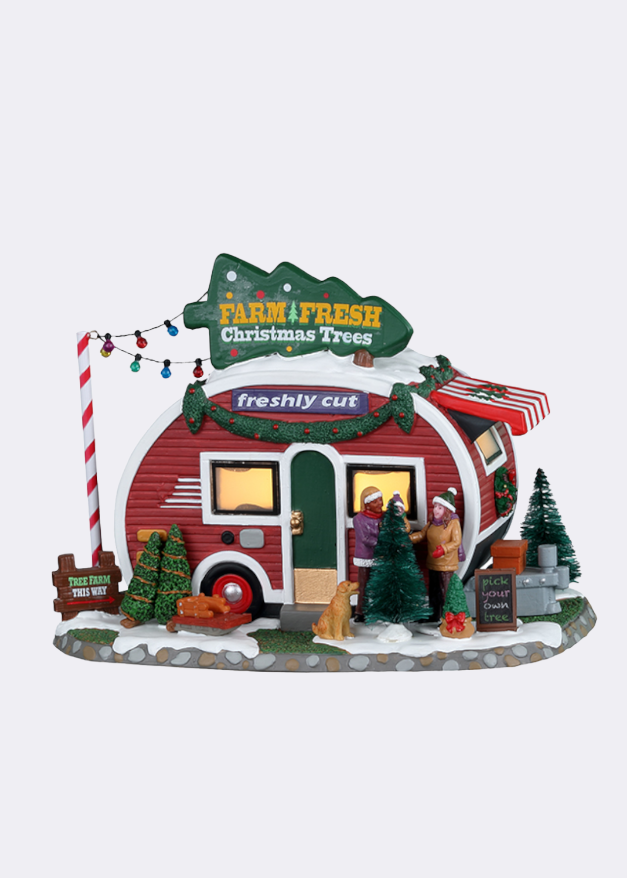 Lemax Farm Fresh Christmas Trees Light-Up Model | Dobbies Garden Centres