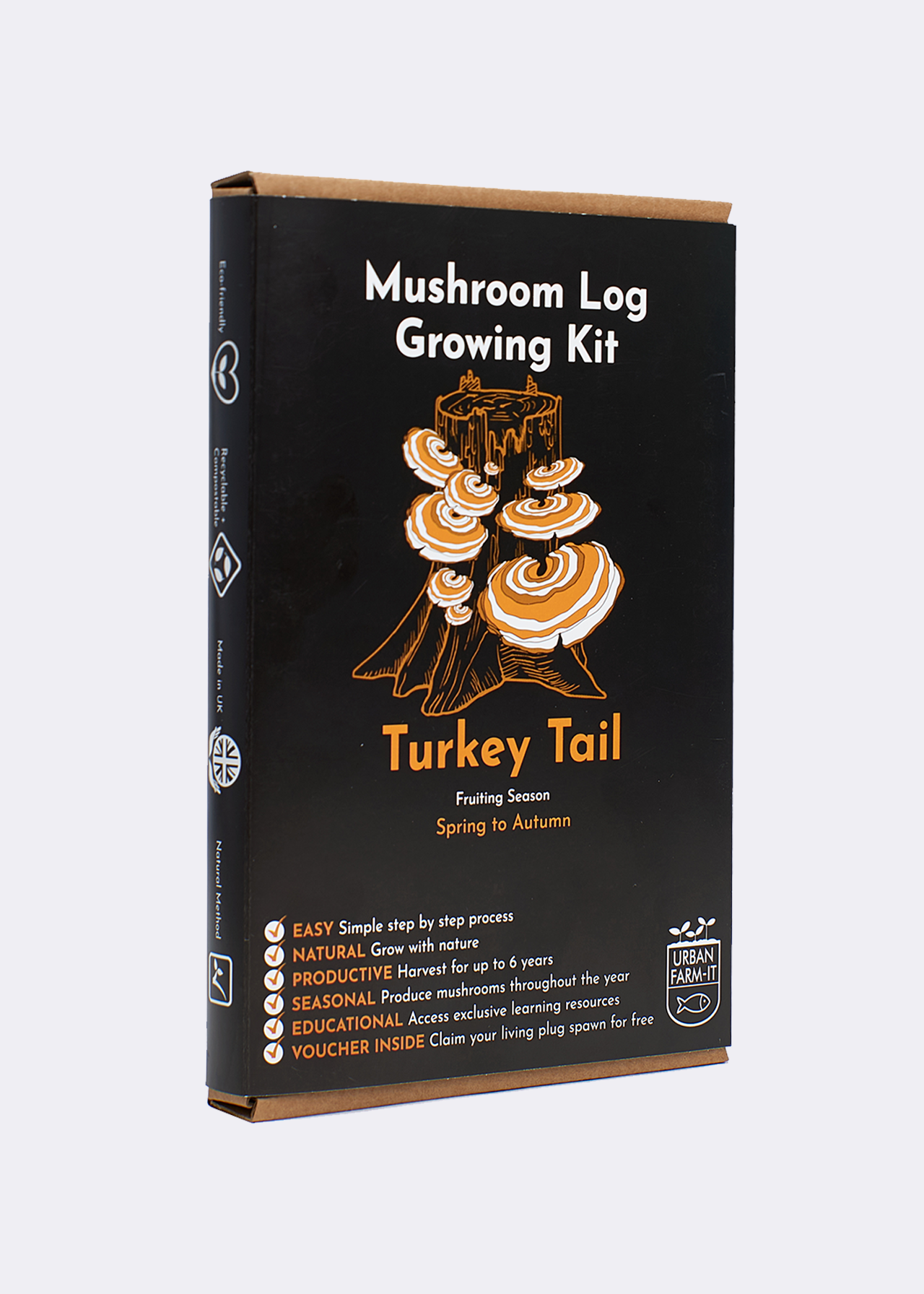 Turkey Tail Mushroom Log Grow Kit | Dobbies Garden Centres