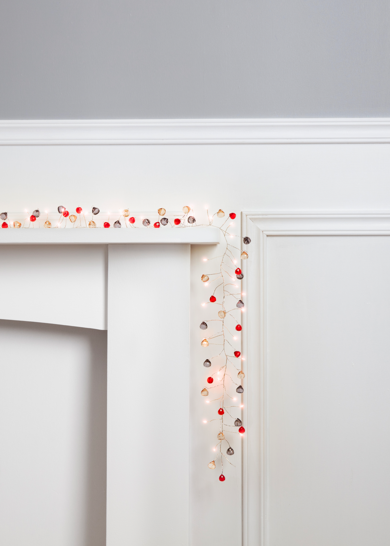 Copper Wire String Light With Multicolour Beads 1.8m | Dobbies Garden ...