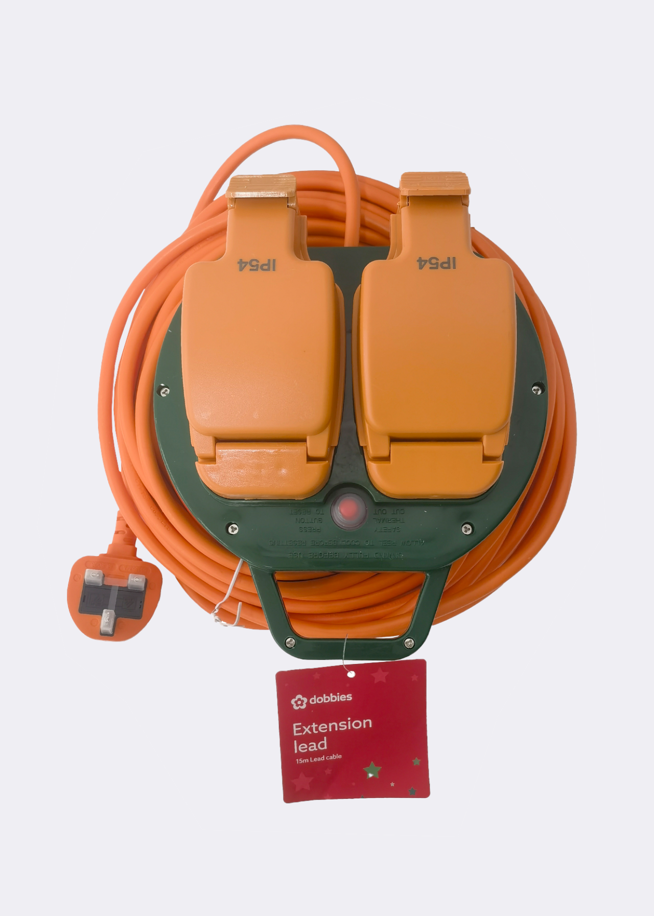 2 Way 15m Outdoor Extension Lead | Dobbies Garden Centres