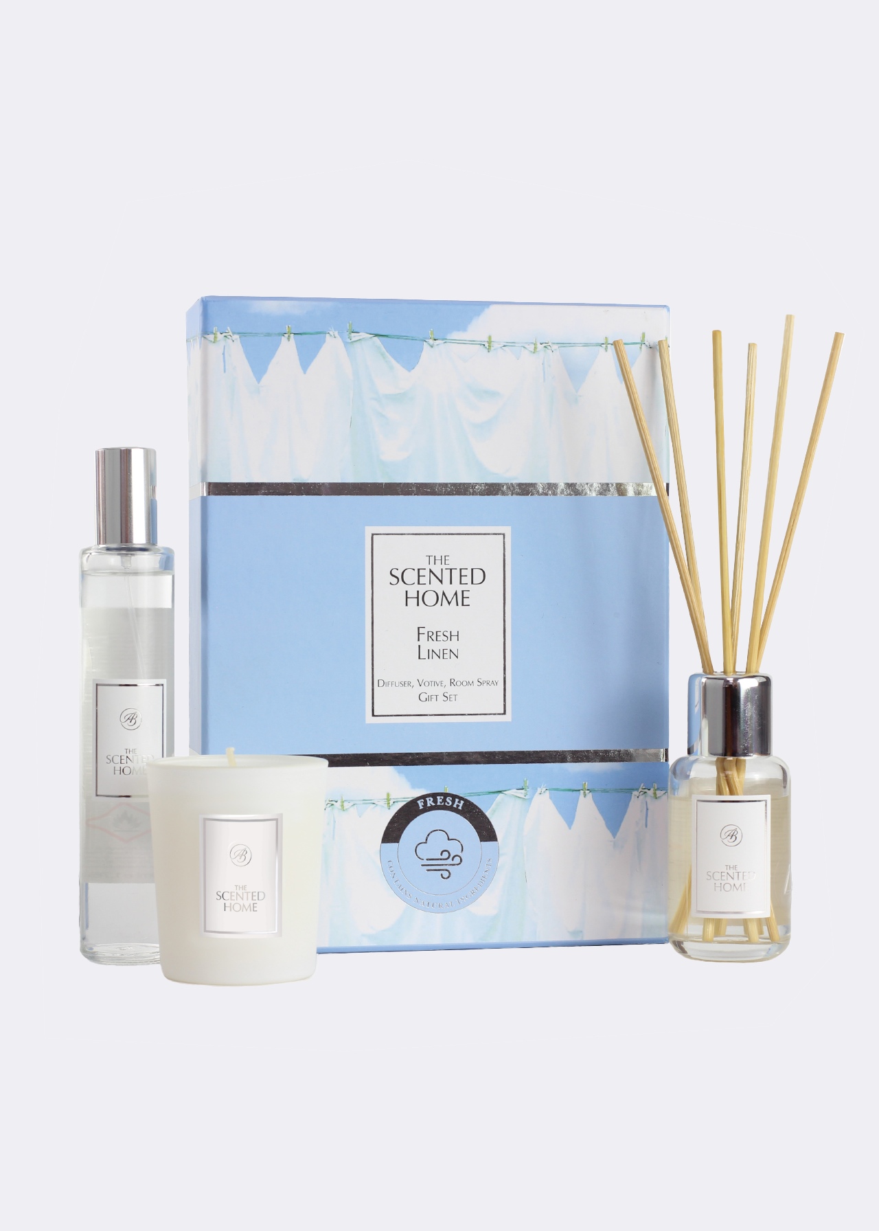 Fresh Linen Scented Home Gift Set | Dobbies Garden Centres