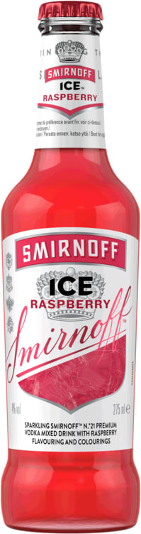 SMIRNOFF ICE RASPBERRY 0,275L FLASKE