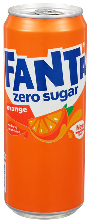 FANTA ZERO SUGAR ORANGE 330ML SLEEK BX