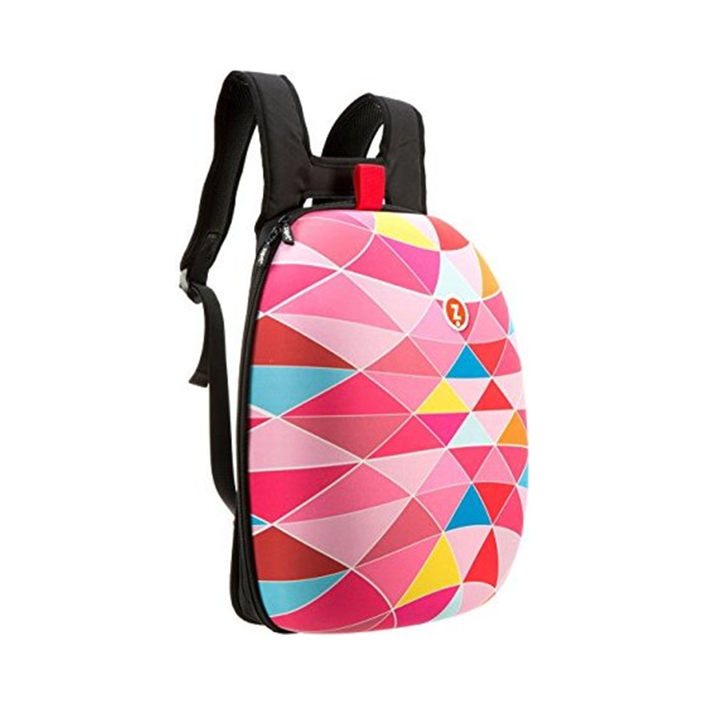 ZIPIT- Shell BackPacks- pink triangles