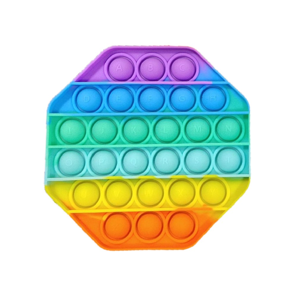 POP IT - rainbow octagon pop it