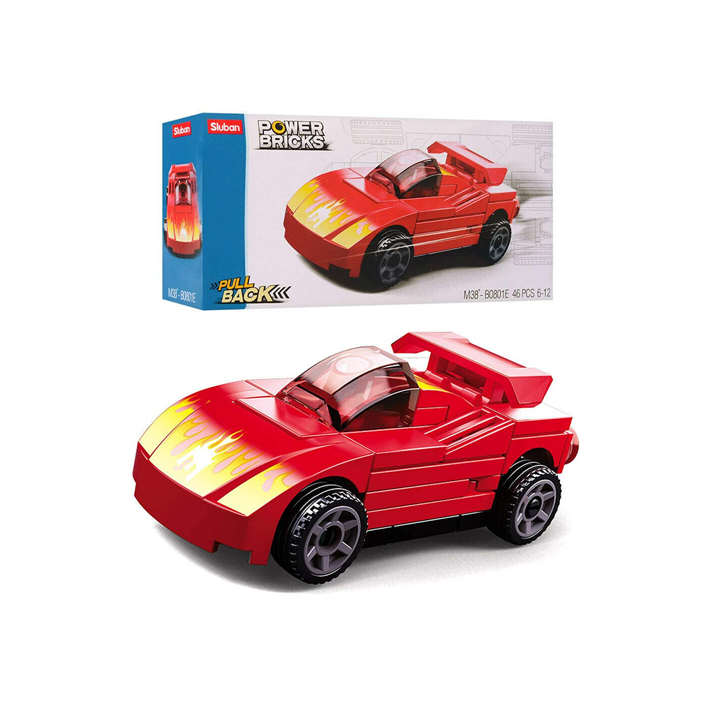 SLUBAN - PowerBricks- Pull Back Car 46pcs