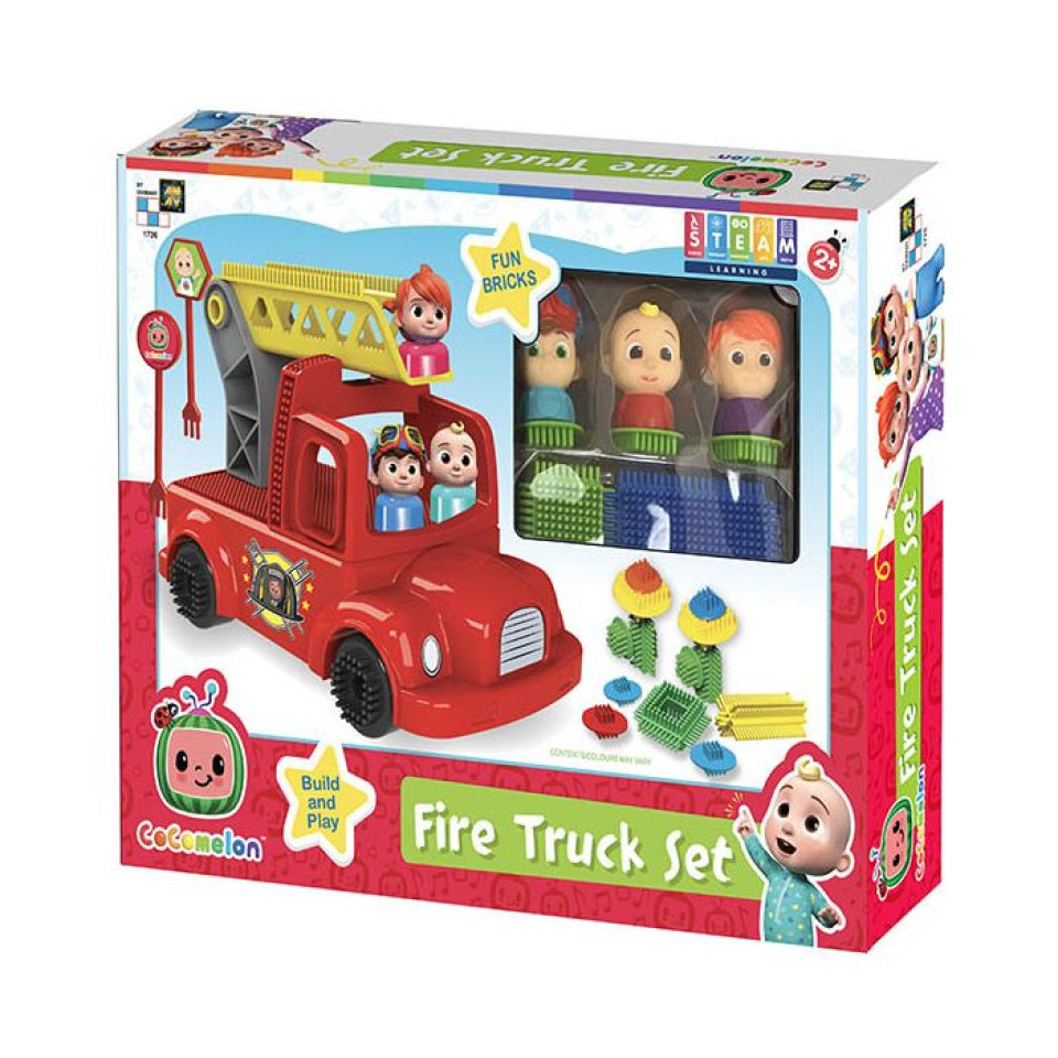 COCOMELON - Fire Truck Set Building Blocks