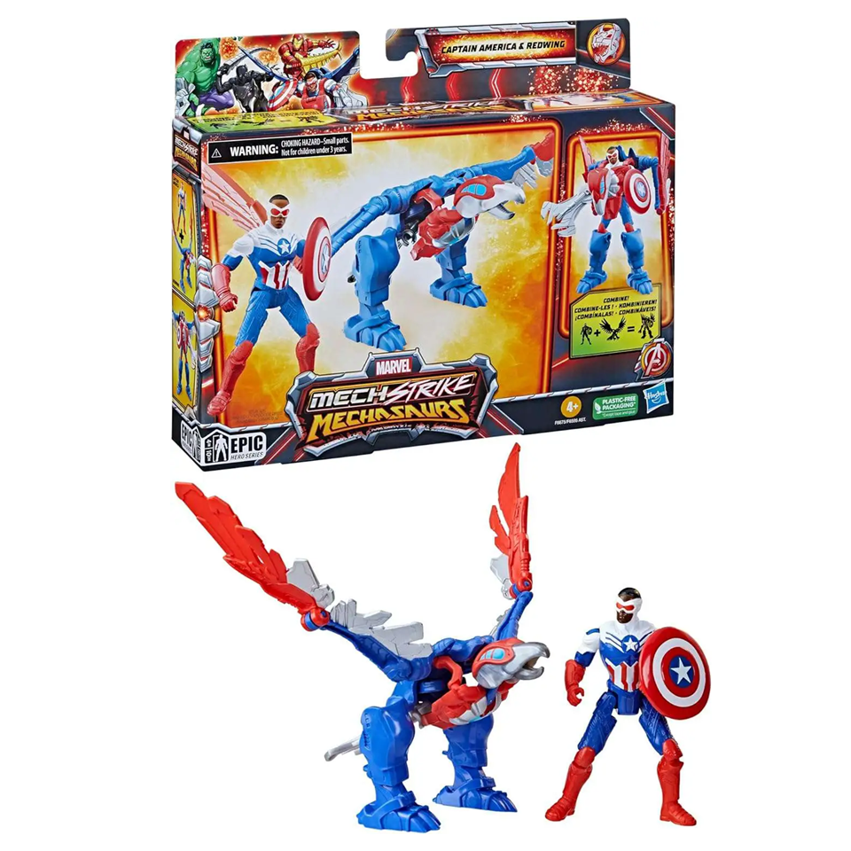 MARVEL - Mech Strike 3.0 - 4 Inch Figure Mech Suit - Captain