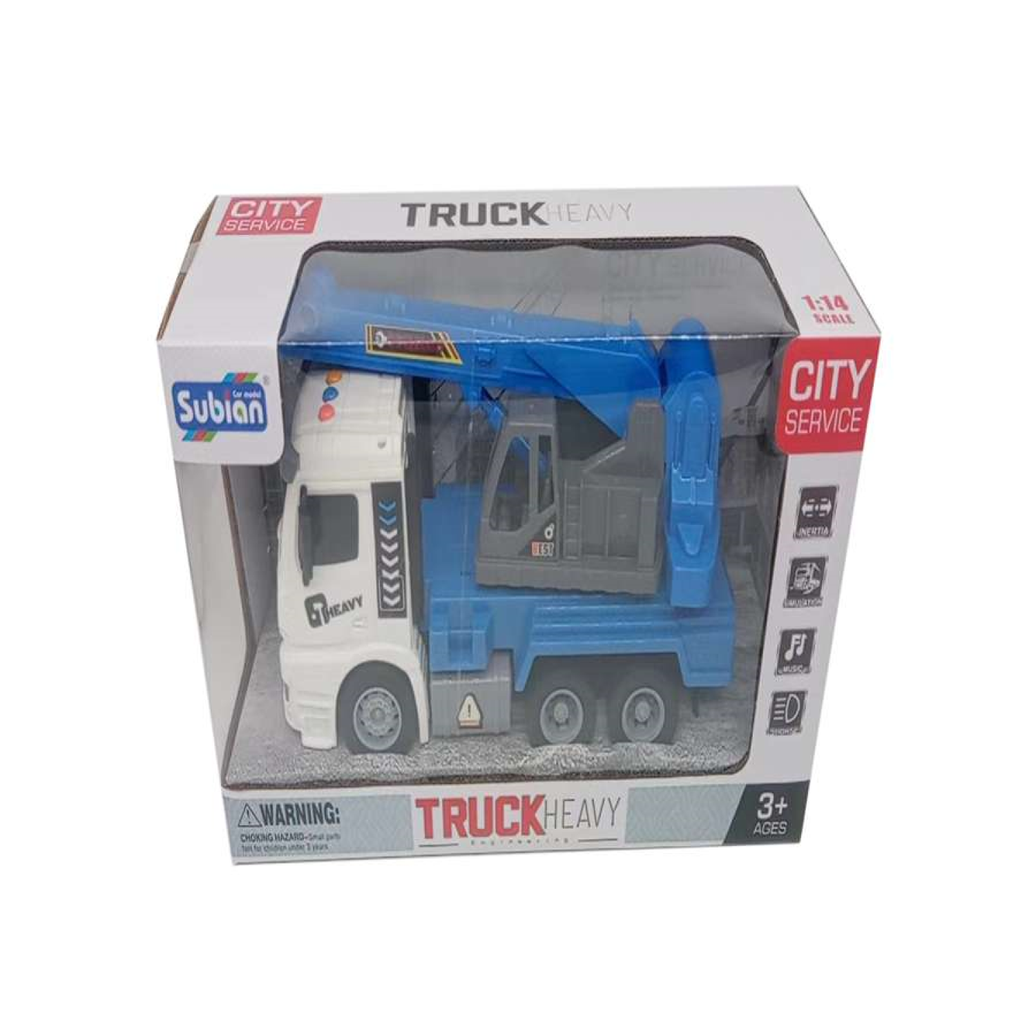 SUBIAN - Friction Truck with Crane Set