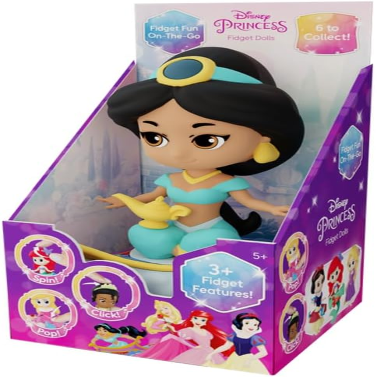 FIDGET FUN - DISNEY PRINCESS - OPEN TRAY - JAZMINE
