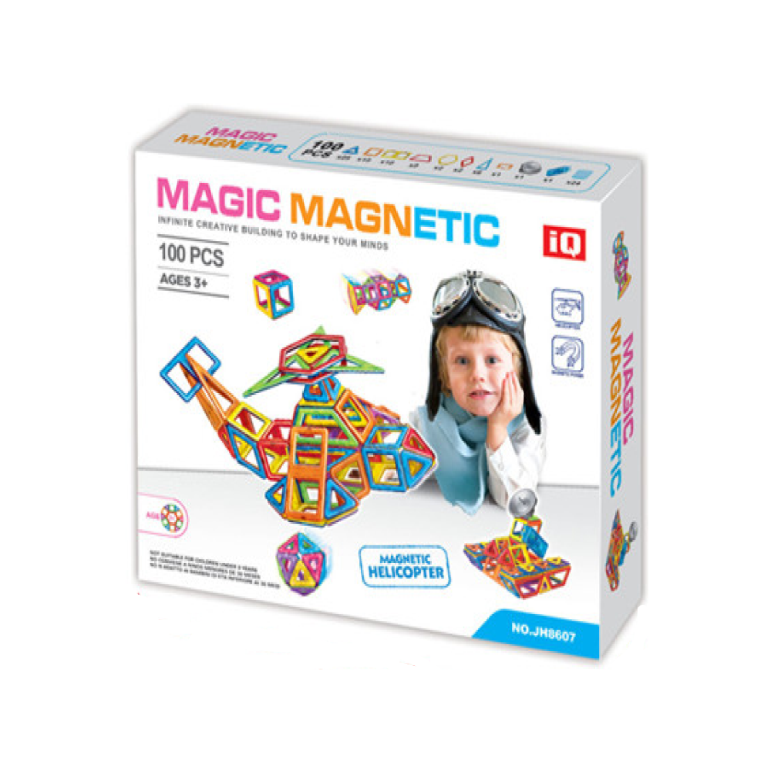 MAGIC MAGNETIC - BLOCK HELICOPTER SET (100 PCS)