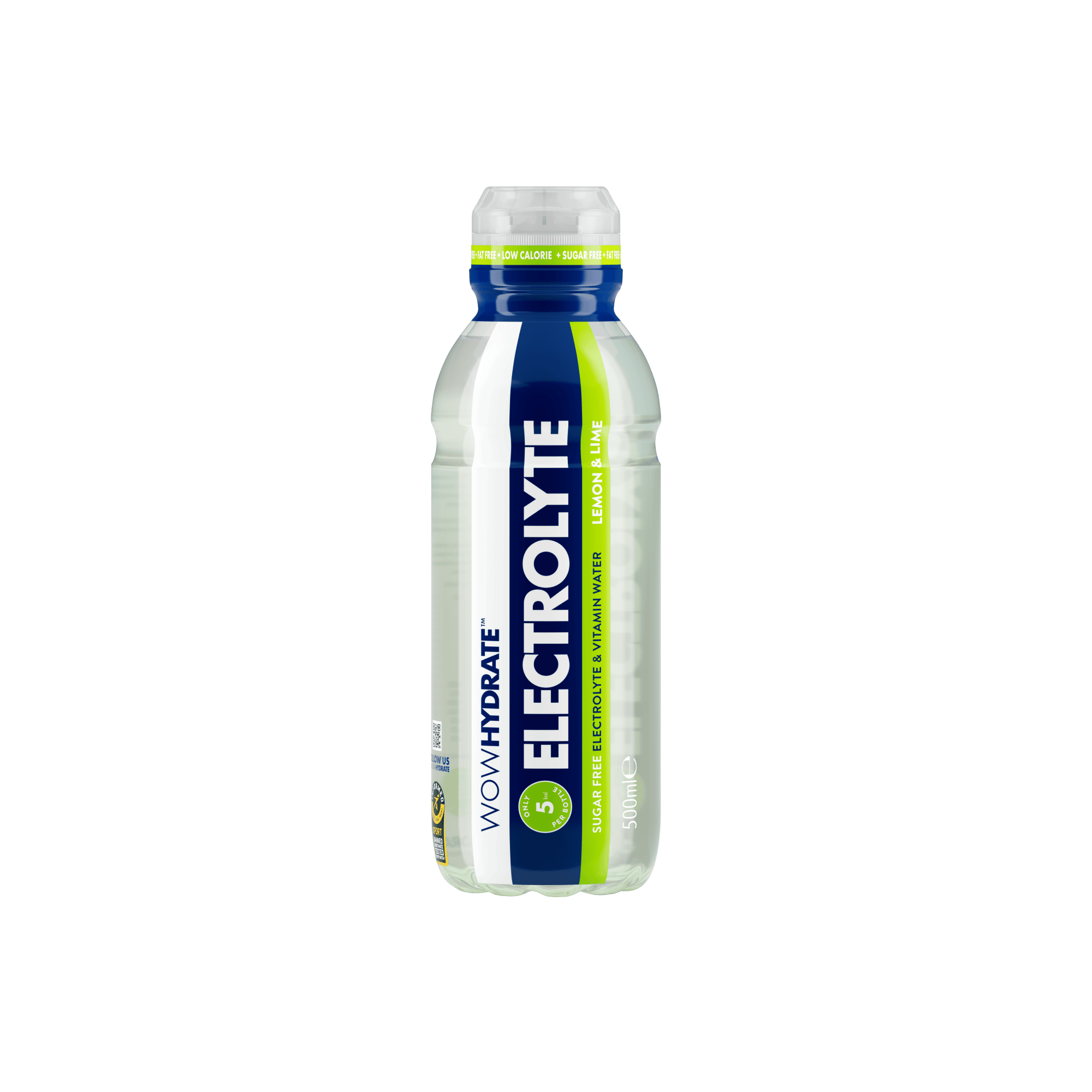 Wowhydrate Electrolyte Lemon And Lime 500ml