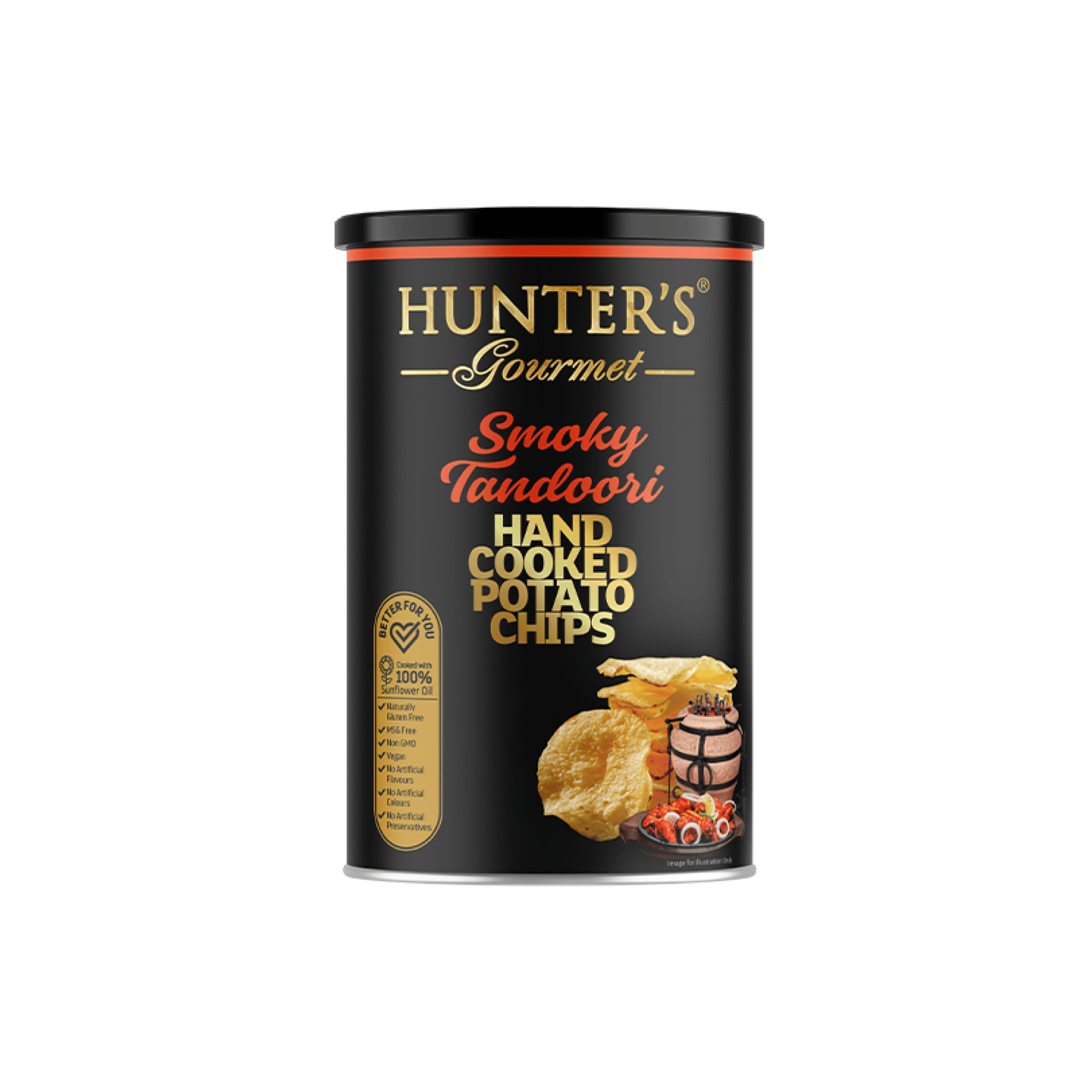 Hunter's Gourmet Potato Chips Smoky Tandoori 150g